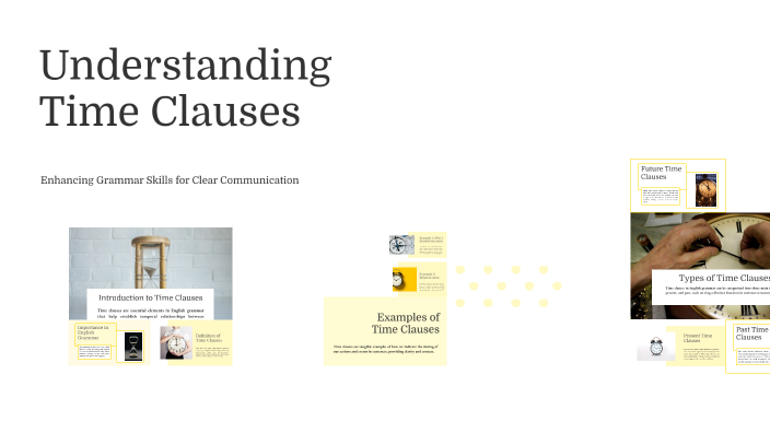 Understanding Time Clauses by on Prezi