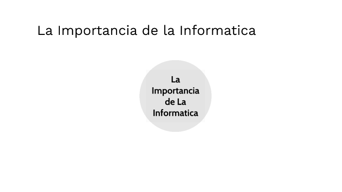 la Importancia de La Informatica by Catalina Sáenz on Prezi