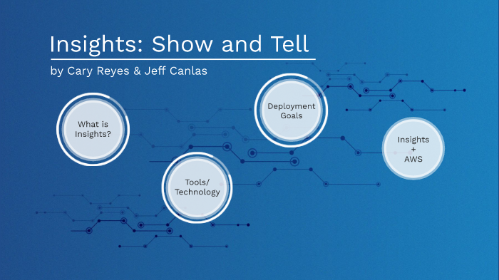 Insights Show and Tell by Cary Reyes on Prezi