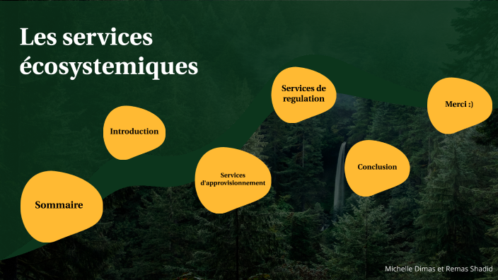 les services écosystémiques au service de l'homme by remas shadid on Prezi