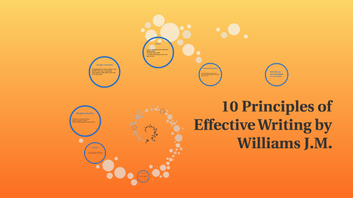 10 Principles of Effective Writing by Williams J.M. by Novelia Bernice ...