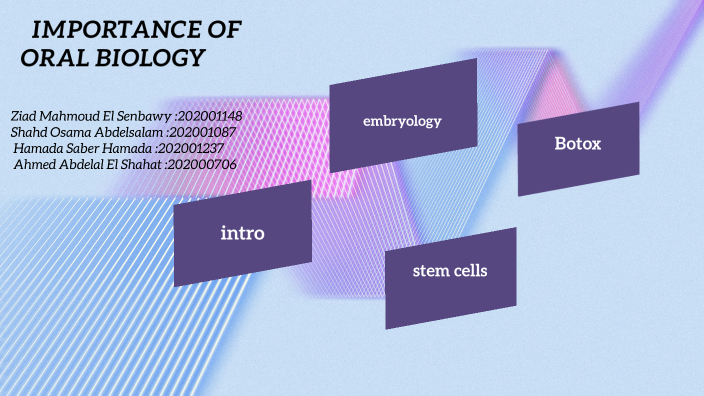 The importance of oral biology by on Prezi