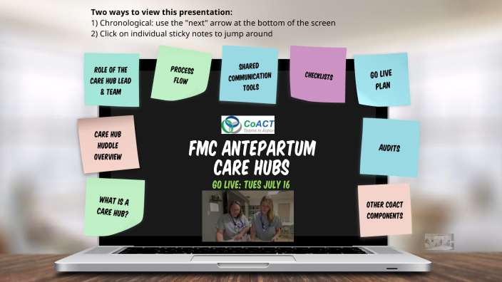 What is a 'Care Hub' (FMC Antepartum) by Sanna Kinrade on Prezi