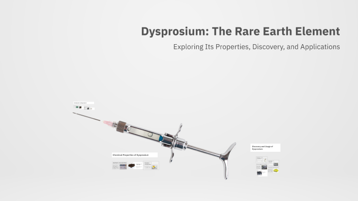 Dysprosium: The Rare Earth Element by Ethan Dearien on Prezi