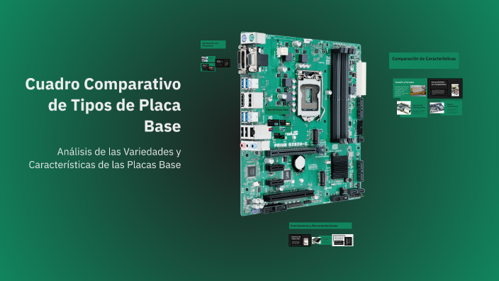 Cuadro Comparativo de Tipos de Placa Base by Ronald Casillas on Prezi