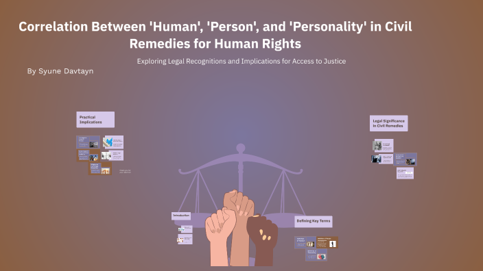 Correlation Between 'Human', 'Person', and 'Personality' in Civil ...