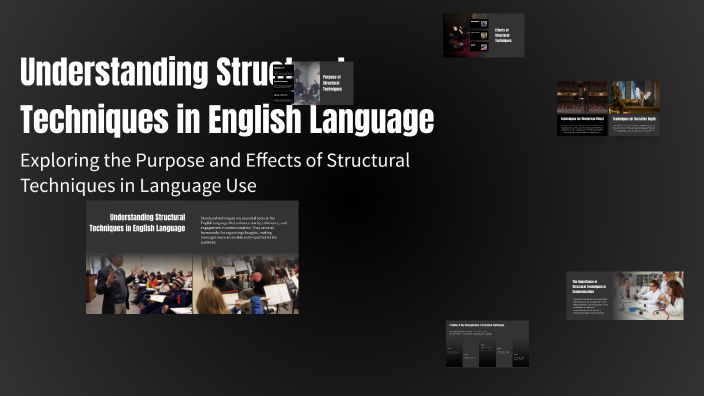 Understanding Structural Techniques in English Language by Nada Nasser ...