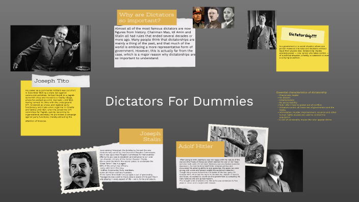 Dictators for Dummies by Taylor Mashon on Prezi