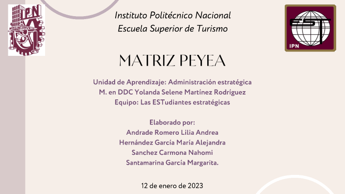 Matriz PEyEA by Andrea Andrade on Prezi