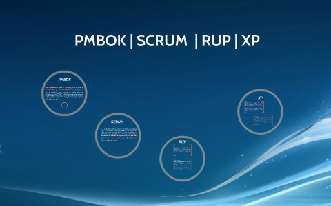 PMBOK | SCRUM | RUP | XP by Jonaz Mtz on Prezi