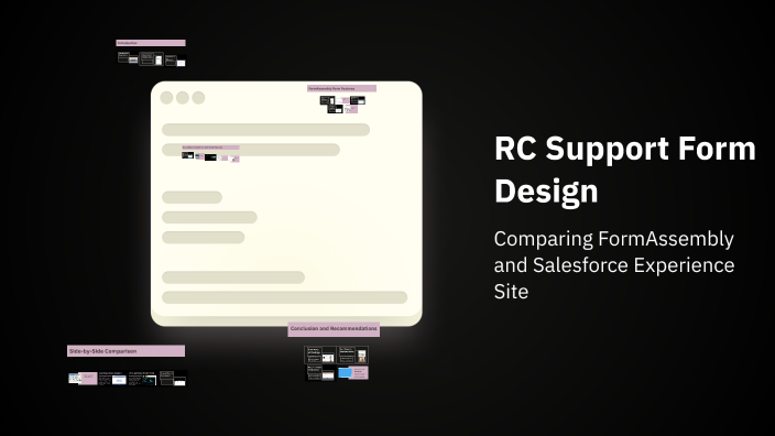 RC Support Form Design by Adam Loesing on Prezi