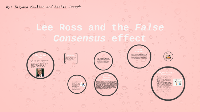 Lee Ross (False Consensus) by Saskia Joseph on Prezi