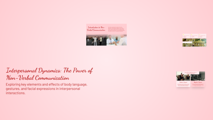 Interpersonal Dynamics: The Power of Non-Verbal Communication by Alivia ...