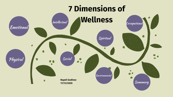 7 Dimensions of Wellness Project by Nayeli Godinez-Huapilla