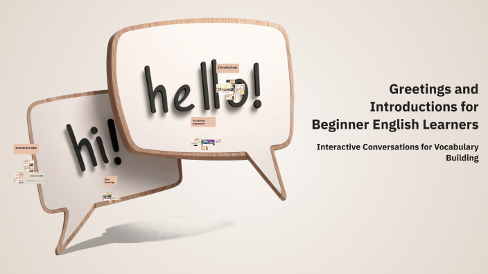 Greetings and Introductions for Beginner English Learners by Sharon ...