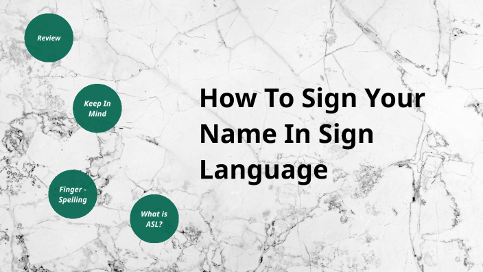 How To Sign Your Name In Sign Language by Jillianna McCann on Prezi