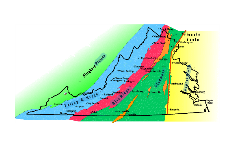 Geological provinces of Virginia by James Phillips on Prezi