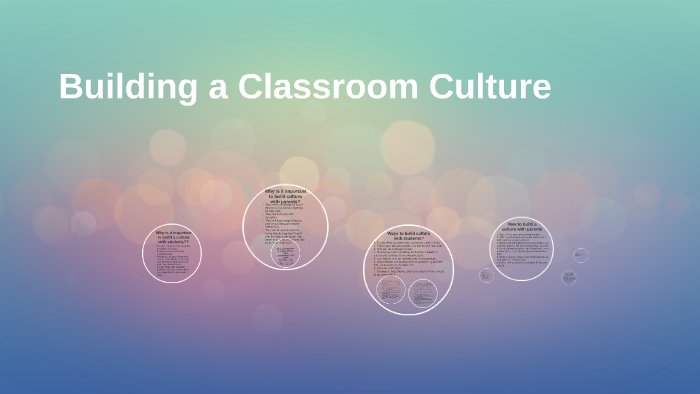 Building a Classroom Culture by Keana Winston on Prezi