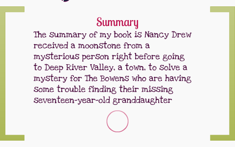 Nancy Drew ''The Moonstone Castle Mystery'' by Alexis Dukes on Prezi