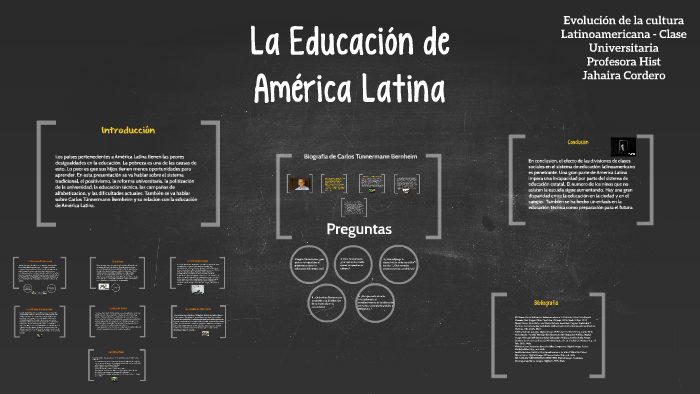 La Educacion de Latinoamerica by Jahaira Cordero on Prezi