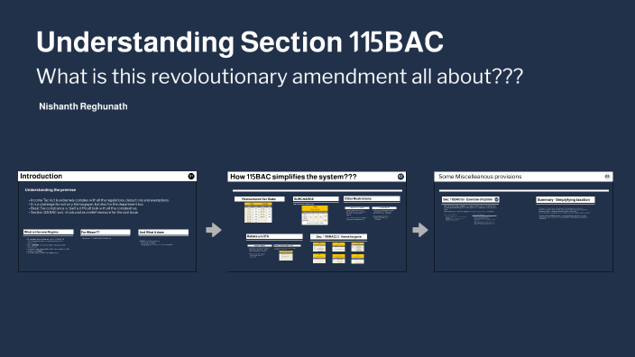 Understanding Section 115BAC by Kydu.CMANishanthReghunath on Prezi