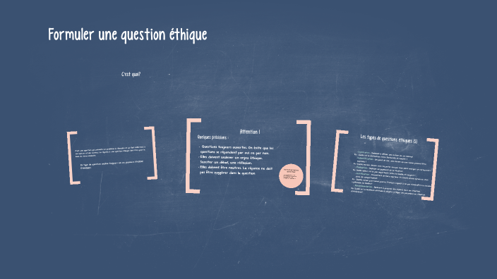Formuler une question éthique by Rosalie Chamberland on Prezi