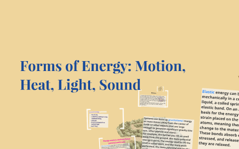 Forms of Energy: Motion, Heat, Light, Sound by Claudia Montalvo on Prezi
