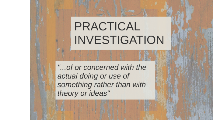 PRACTICAL WORK by Peter Gulian on Prezi