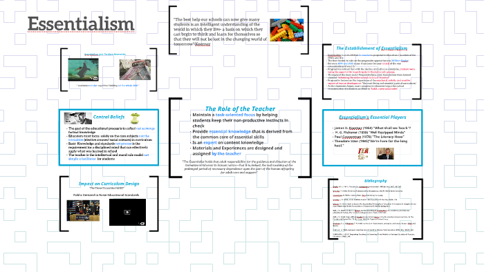 Essentialism by on Prezi