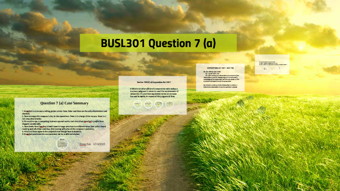 BUSL301 Question 7 (a) by zeng fan on Prezi