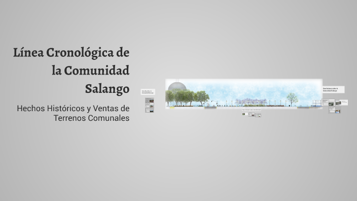 Línea Cronológica de la Comunidad Salango by Katia Hidrobo on Prezi