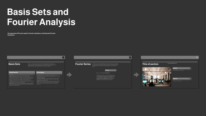 Basis Sets and Fourier Analysis by Nikhitha P on Prezi