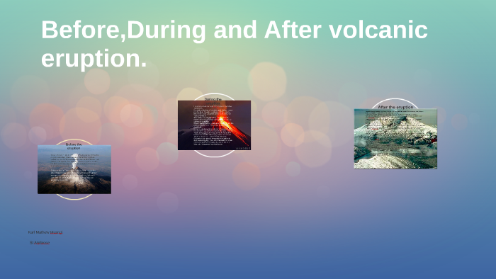 Before,During and After volcanic eruption. by karl musngi on Prezi
