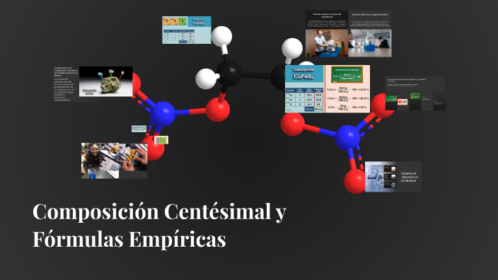 Composición Centésimal y Fórmulas Empíricas by isabel quenallata ...