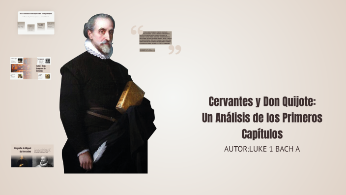 Cervantes y Don Quijote: Un Análisis de los Primeros Capítulos by Jose ...