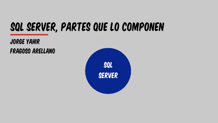 SQL Server by JORGE YAHIR FRAGOSO ARELLANO on Prezi