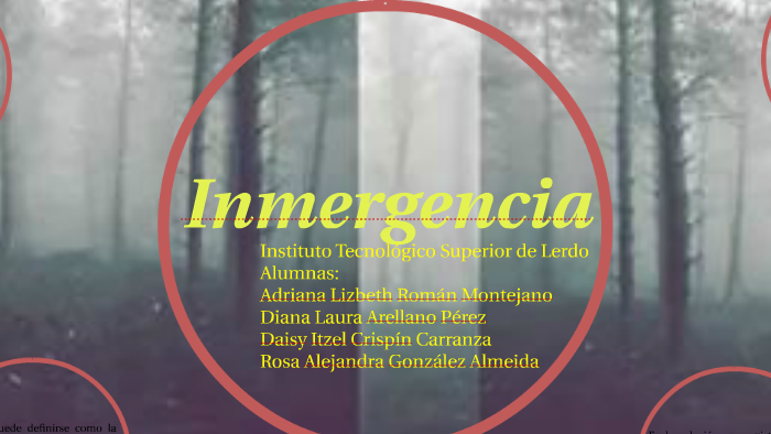 Inmergencia by Alejandra González on Prezi