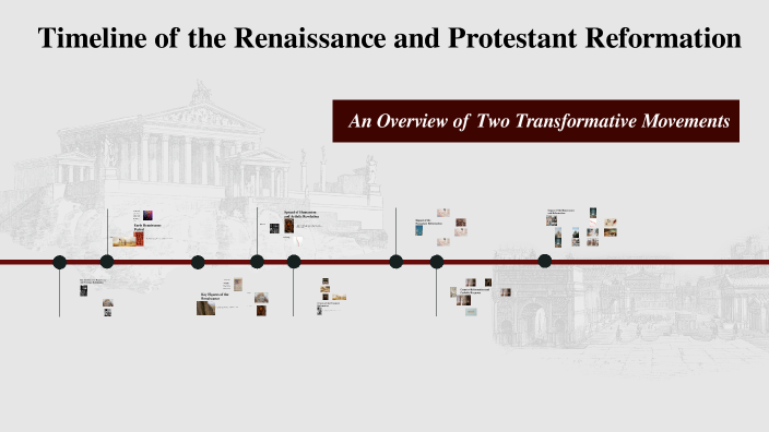 Timeline of the Renaissance and Protestant Reformation by Nawal Osman ...
