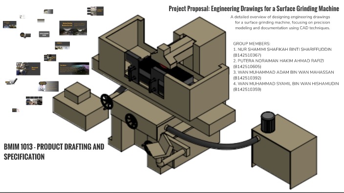 Project Proposal: Engineering Drawings for a Surface Grinding Machine ...