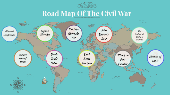 Road Map of the Civil War by Ryen Tindall on Prezi