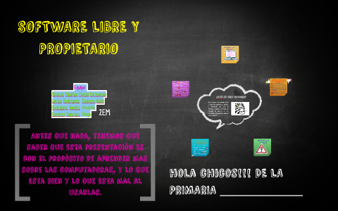 SOFTWARE LIBRE Y PROPIETARIO by on Prezi
