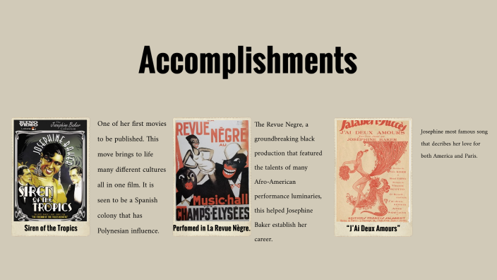 Black History: Josephine Baker by Amiya Johnson on Prezi