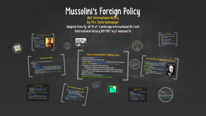 Mussolini's Foreign Policy by Katie Aufenanger on Prezi