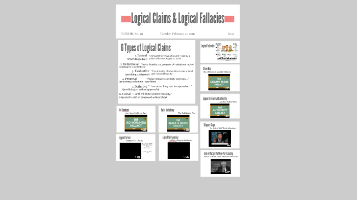 Logical Claims and Logical Fallacies by Hannah Huber on Prezi