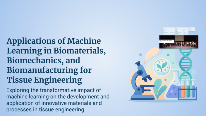 Applications of Machine Learning in Biomaterials, Biomechanics, and ...