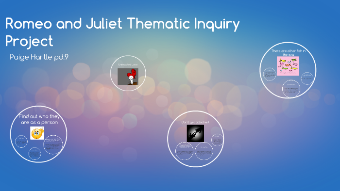 Romeo and Juliet Thematic Inquiry Project by paige hartle on Prezi