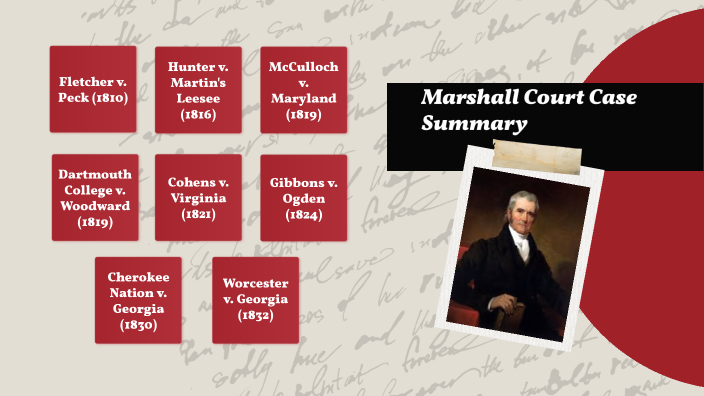 Marshall Court Case Summary by Willa Johnson (Student) on Prezi