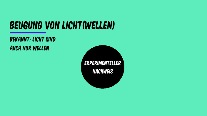 Beugung von Licht by Leander Stoschek on Prezi