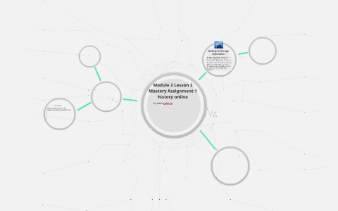 Module 2 Lesson 2 Mastery Assignment 1 history online by wade roberts ...