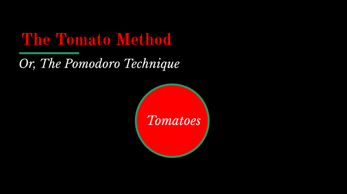 The Tomato Method by Sean Robbins on Prezi